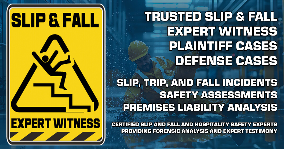 Slip and Fall Expert Witness Services for Litigation